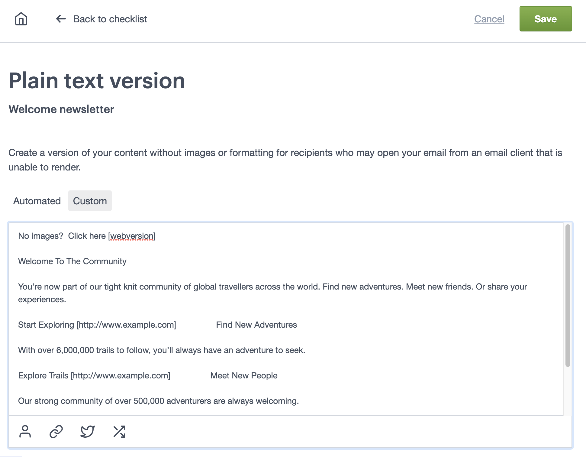 Import custom coded emails from the web