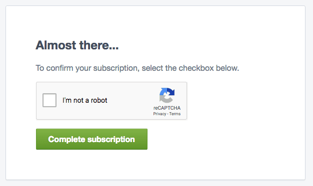 Embed a signup form in your website